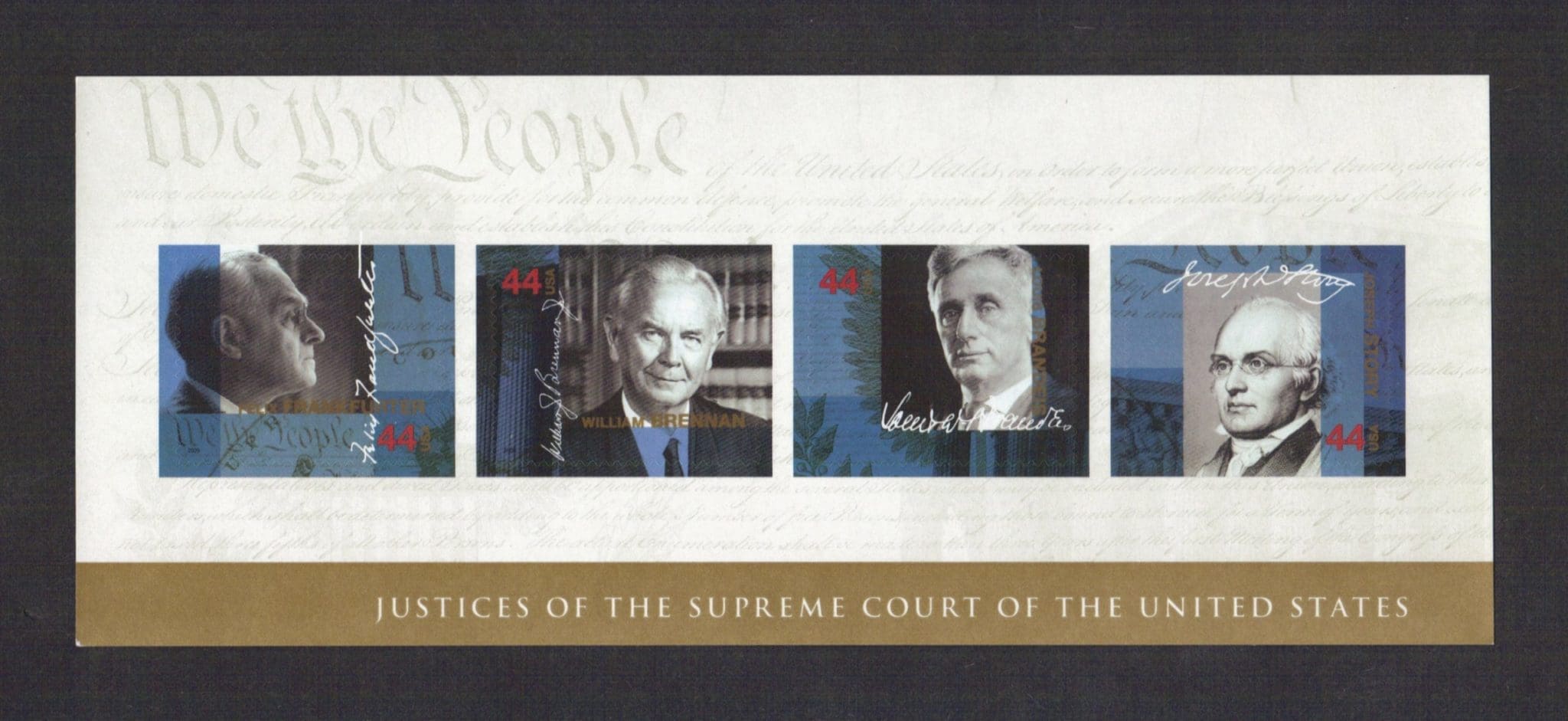 Scott# 4422 "SUPREME COURT JUSTICES" SOUVENIR SHEETLET (4) MNH | The ...