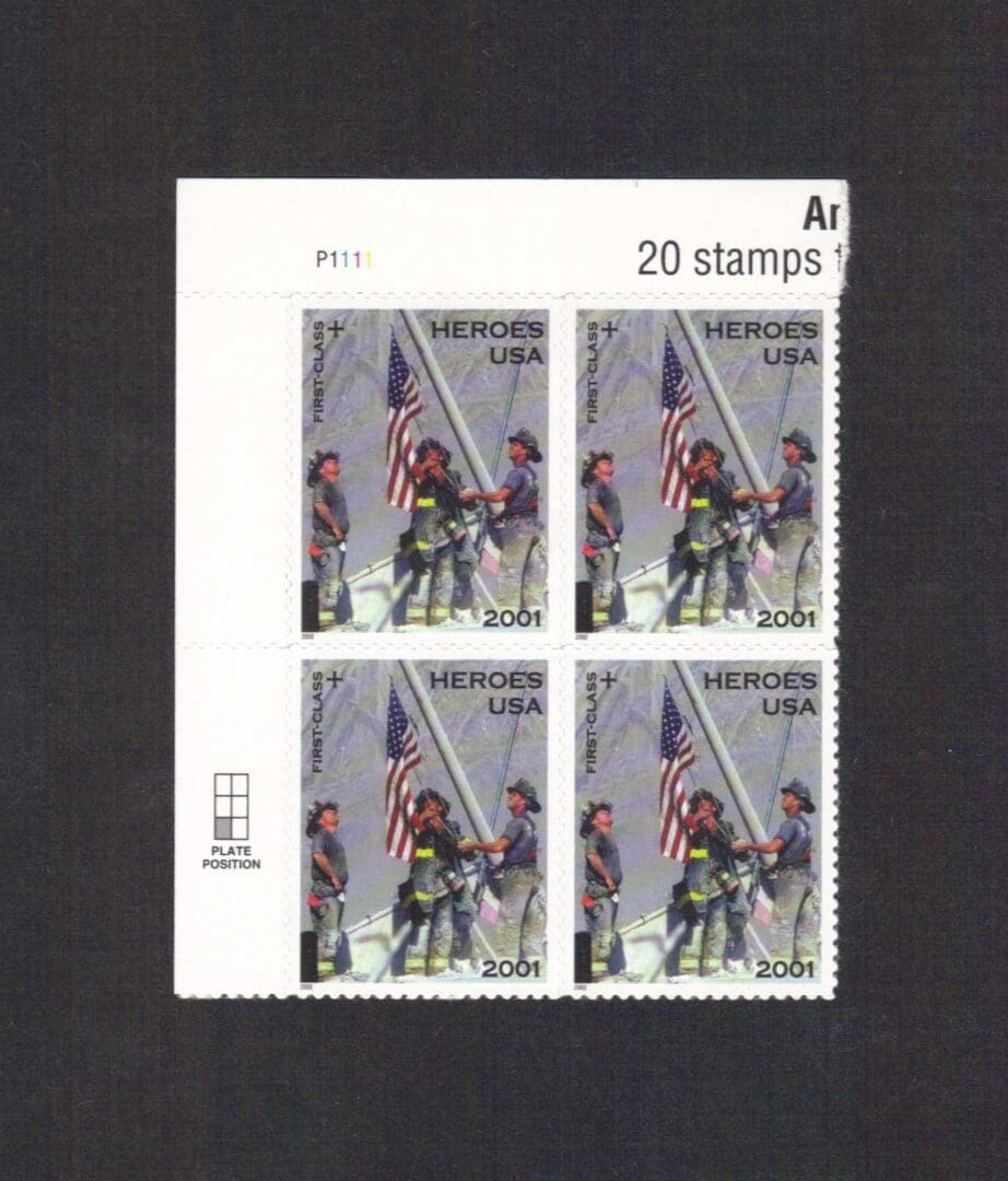 Scott# B2 "FIREFIGHTERS" SEMI-POSTAL PLATE BLOCK (4) MNH | The Stamp Nut